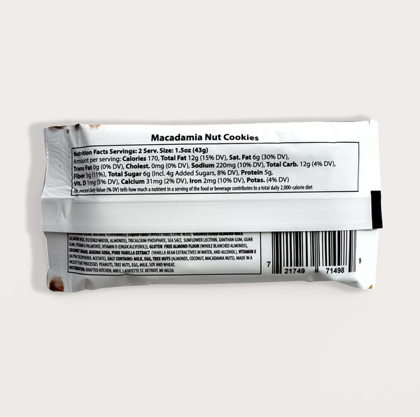 Macadamia Nut Cookies (12 pack) - Noras Naturals